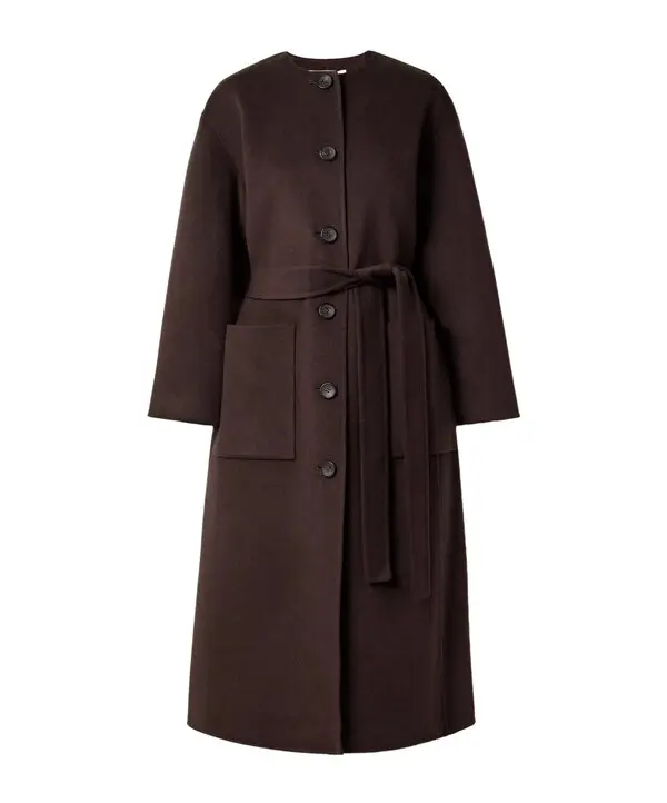 Ulla Johnson Fernanda Belted Wool-blend Felt Coat