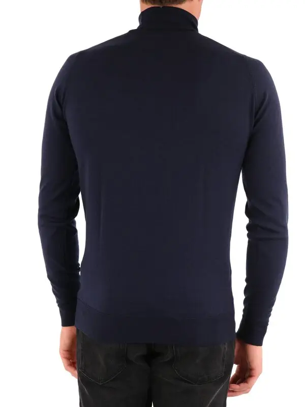 John Smedley Cherwell Roll Neck Jumper - Black