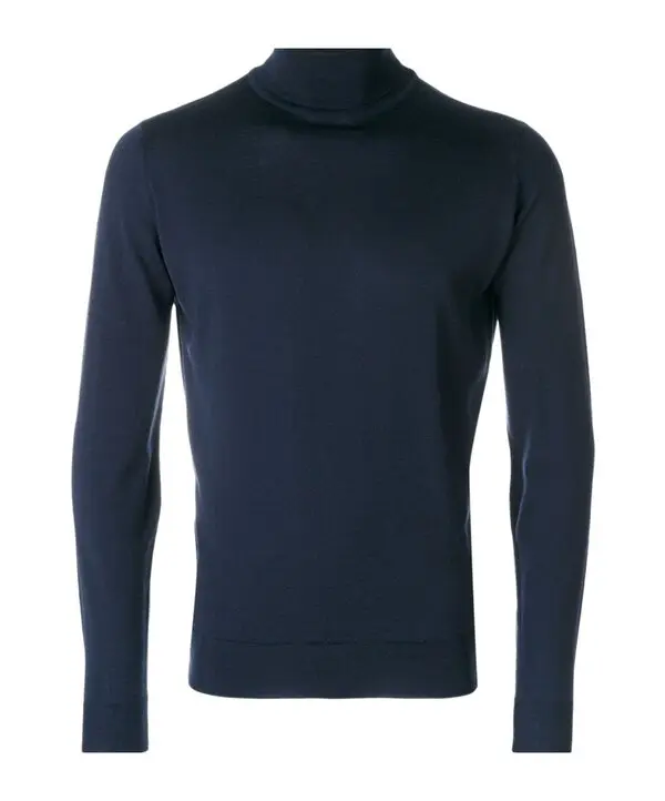 John Smedley Cherwell Roll Neck Jumper - Black