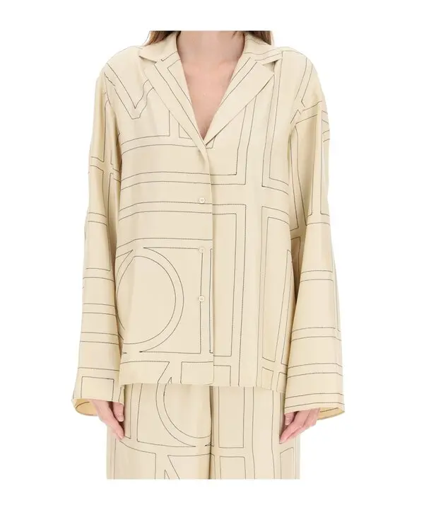 TOTEME Sanville Long-sleeved Shirt With Classic Collar