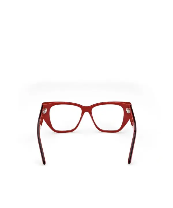 Moncler Logo Plaque Eyeglasses - Red