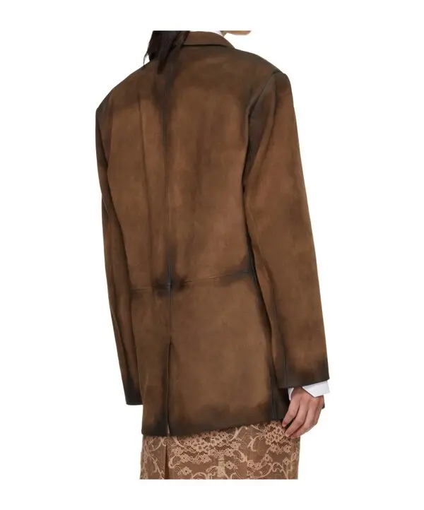 Acne Studios Single Breasted Suit Jacket - Brown