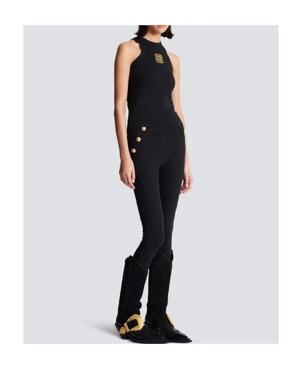 Balmain Embroidered Tank Top