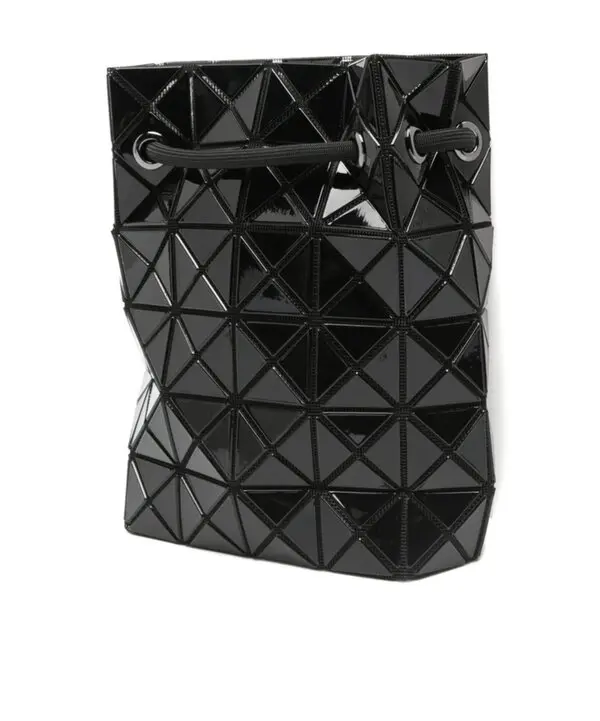 Issey Miyake Prism Drawstring Shoulder Bag - Black
