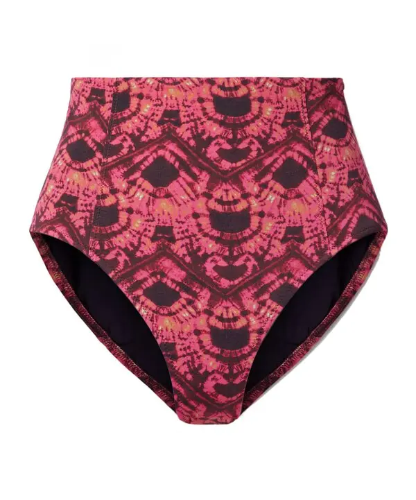 Ulla Johnson Zahara Printed High-waisted Bikini Bottoms - Red