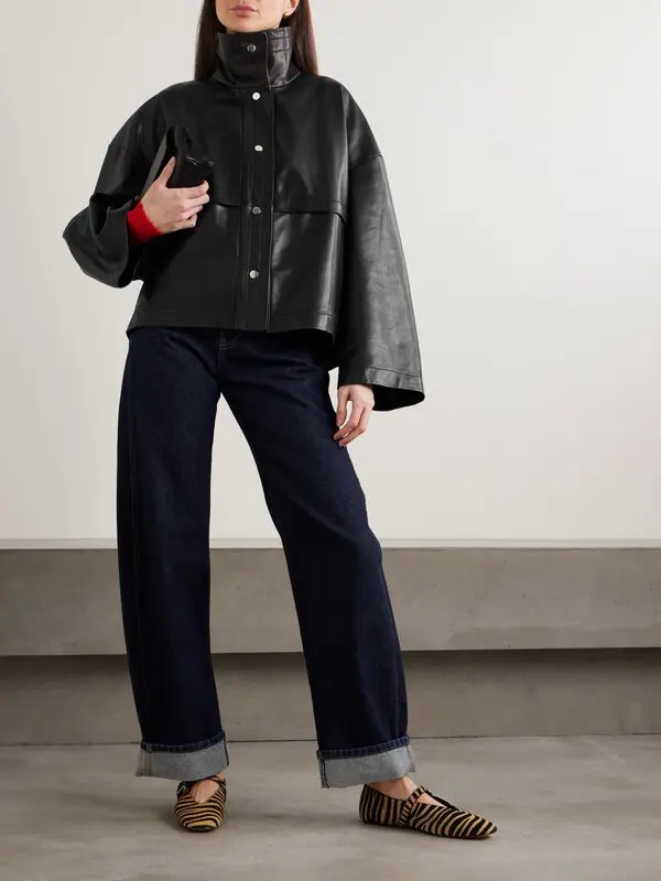 Nour Hammour Park Leather Jacket