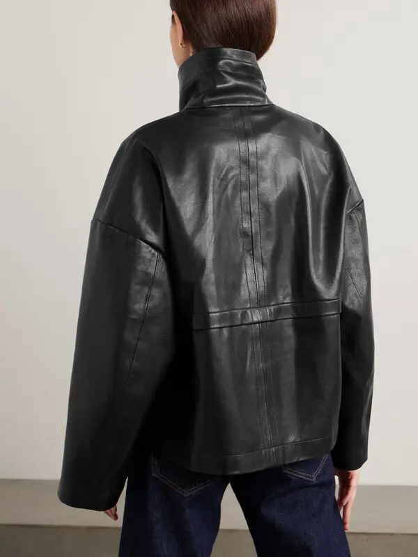 Nour Hammour Park Leather Jacket