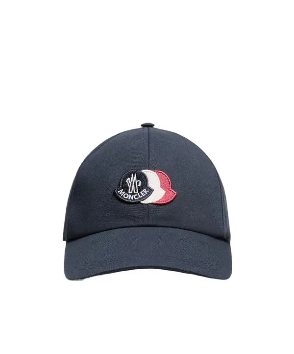 Moncler Logo Patch Baseball Cap - Navy Blue