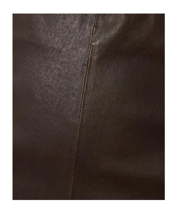 Nour Hammour Patchwork Leather Casual Pants