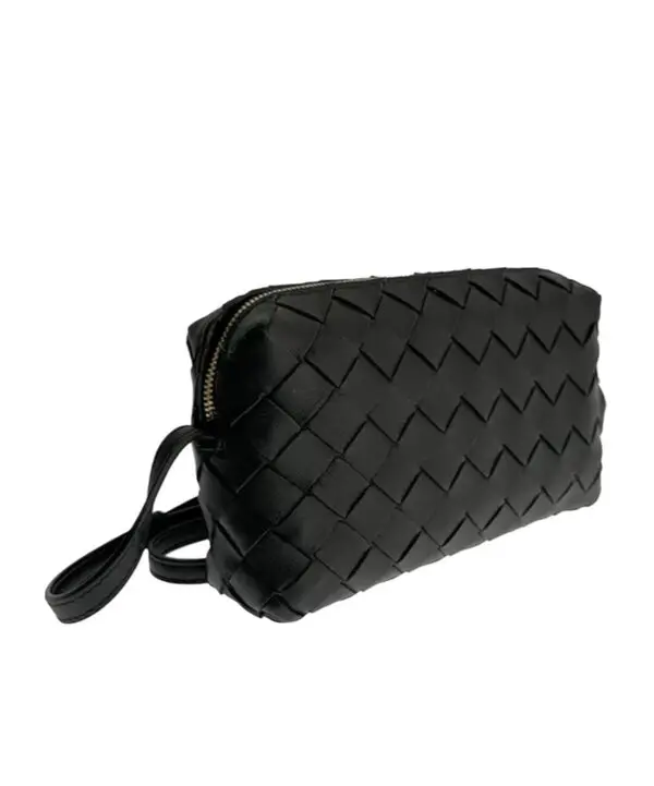 Bottega Veneta Woven Leather Zippered Shoulder Bag