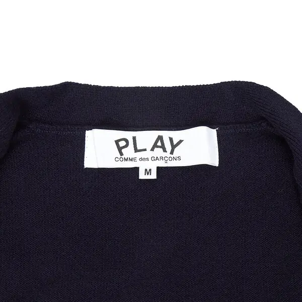 Play Comme Des Garcon V-neck Long Sleeve Sweater