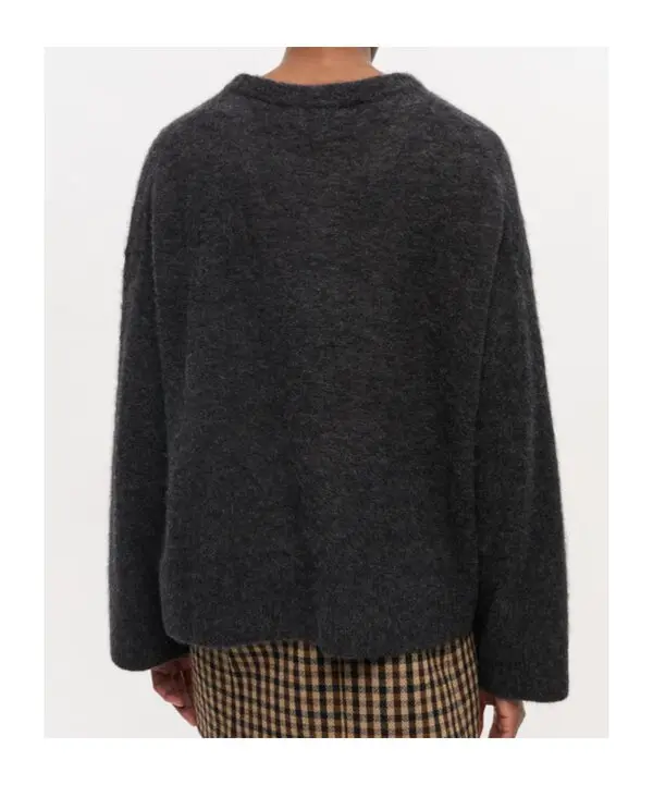 GANNI Banana Graphic Knit Jumper - Phantom Black