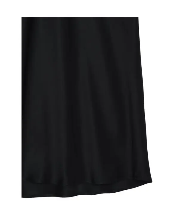 ANINE BING High Waist Pleated Midi Skirt - Black