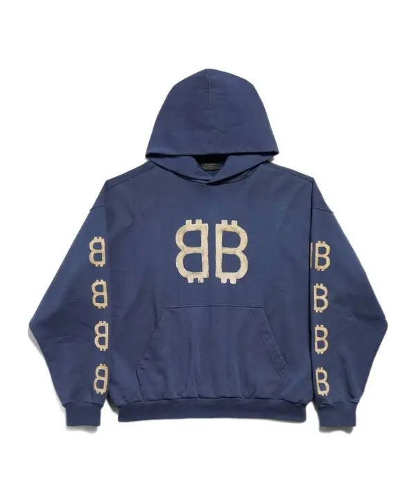 Balenciaga Bb Crypto Logo Hoodie