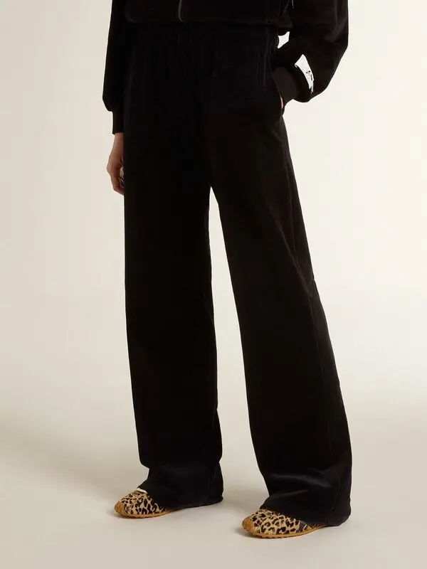 GOLDEN GOOSE Velvet Effect Wide-leg Pants