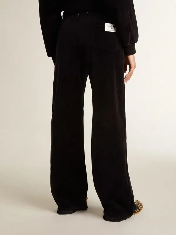GOLDEN GOOSE Velvet Effect Wide-leg Pants