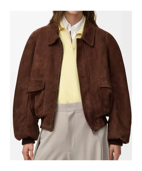 Loewe Suede Bomber Jacket