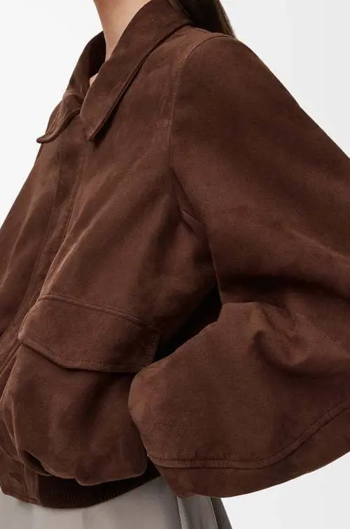 Loewe Suede Bomber Jacket