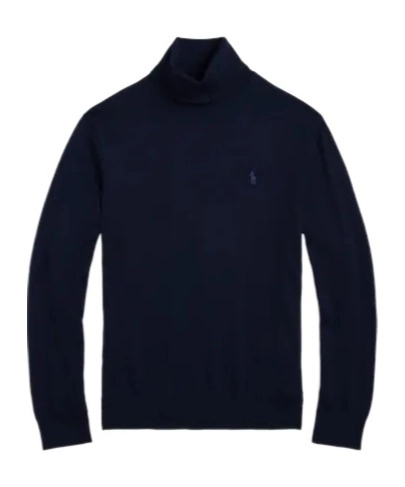 Polo Ralph Lauren Washable Turtleneck Jumper - Blue