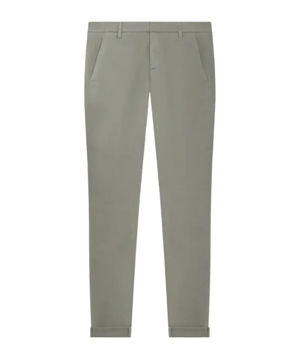 DONDUP Logo-trimmed Tailored Trousers - Gray