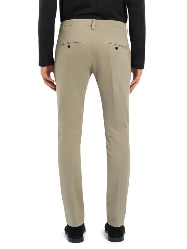 DONDUP Logo-trimmed Tailored Trousers - Gray