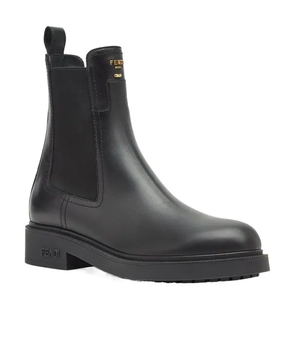 Fendi Filo Biker Ankle Boots
