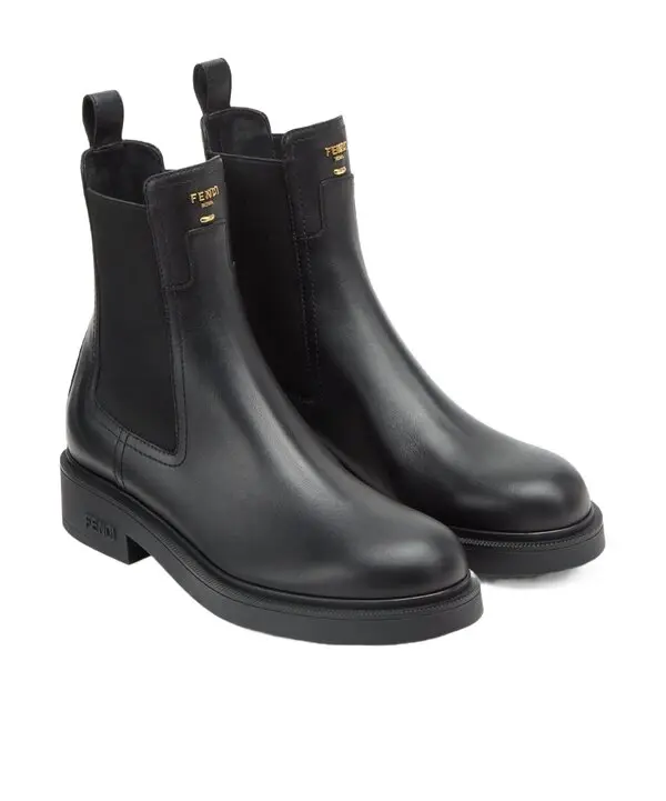 Fendi Filo Biker Ankle Boots
