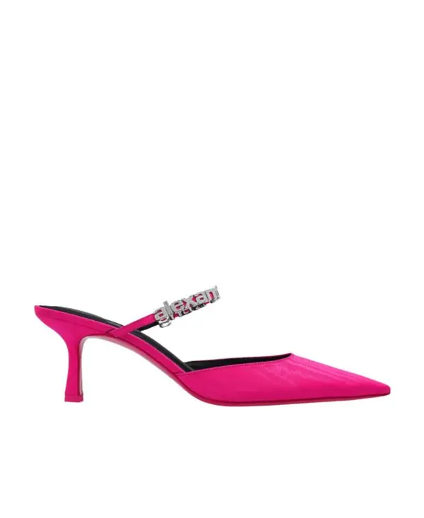 Alexander Wang Delphine 65mm Embellished Mules - Pink