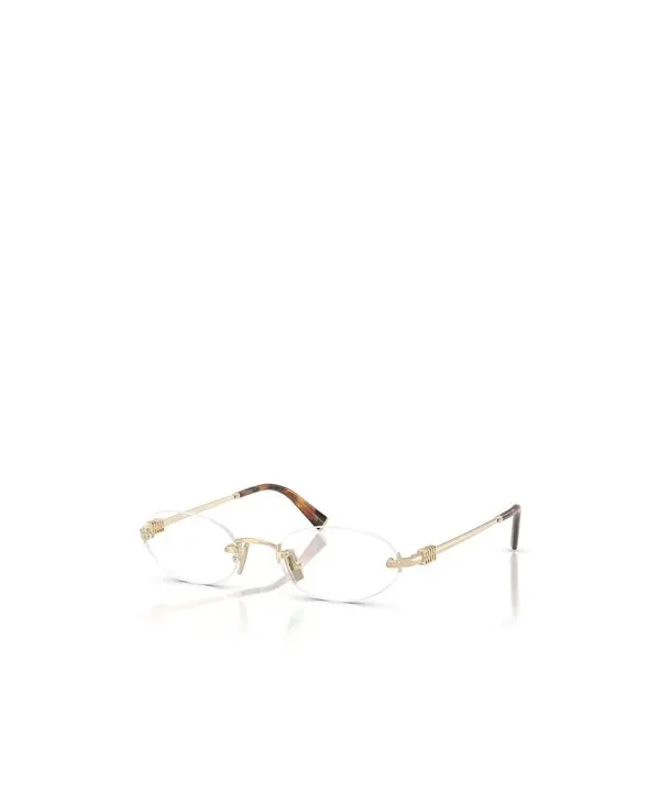 Miu Miu Oval Rimless Eyeglasses