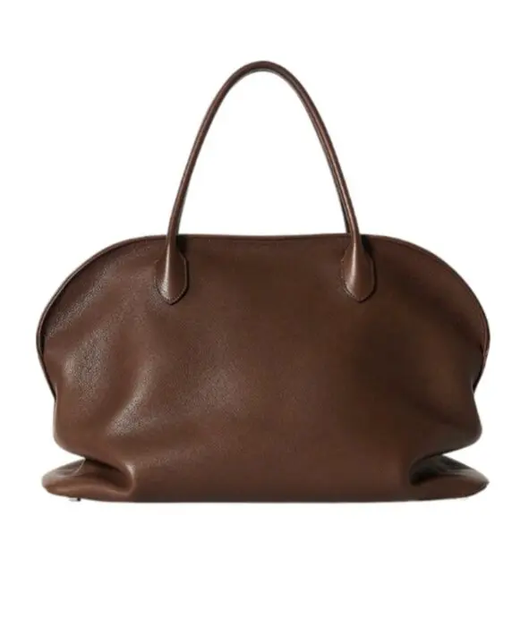 THE ROW Agnes Grained Leather Tote Bag