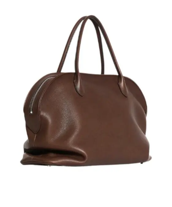 THE ROW Agnes Grained Leather Tote Bag