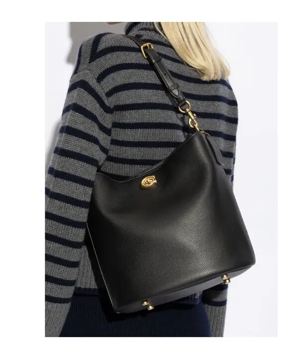 COACH Willow B Logo Detailed Tote Bag