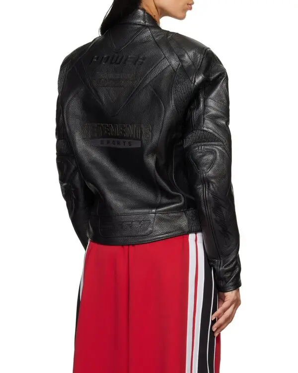 Vetements Leather Biker Jacket