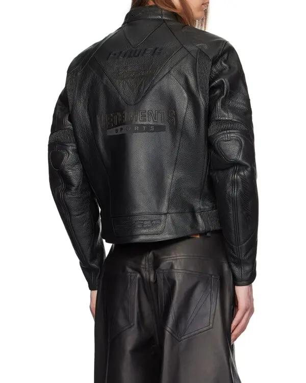 Vetements Leather Biker Jacket
