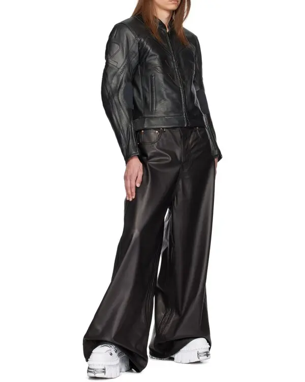 Vetements Leather Biker Jacket