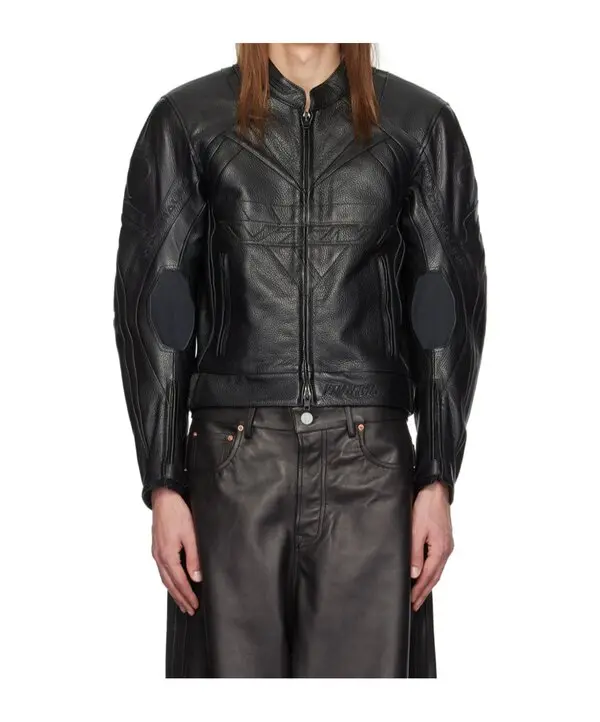 Vetements Leather Biker Jacket