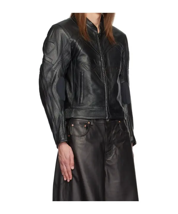 Vetements Leather Biker Jacket