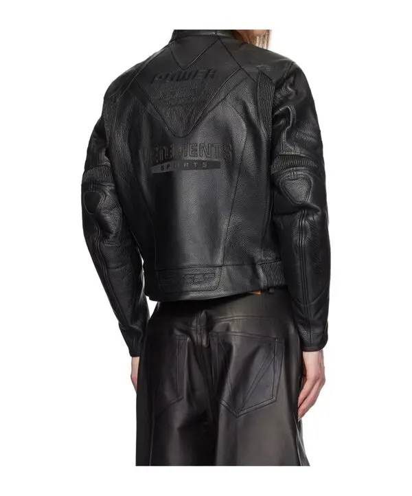 Vetements Leather Biker Jacket
