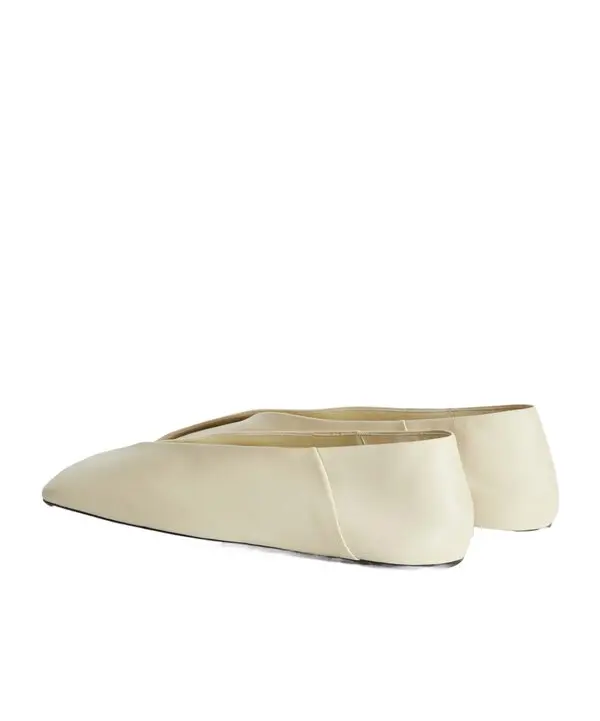JIL SANDER Square-toe Ballerina Flats