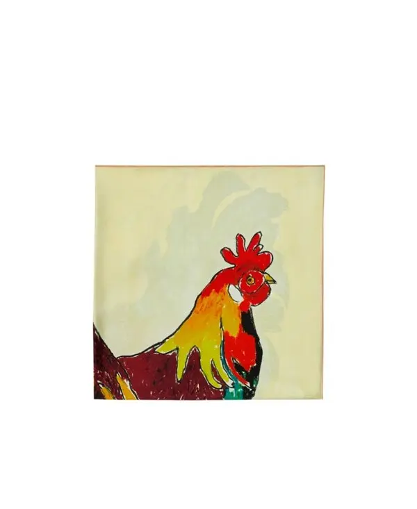 Burberry Cockerel-print Silk Scarf - Multicolor