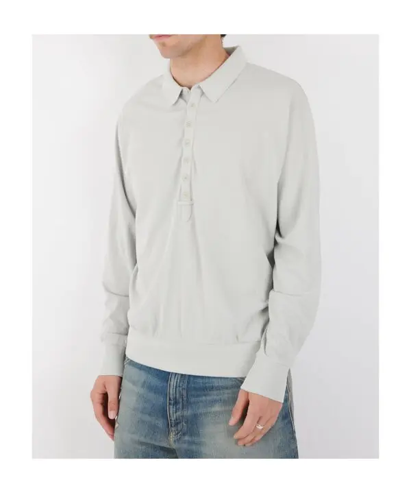 Paloma Wool Romi Longsleeve Polo Light Grey