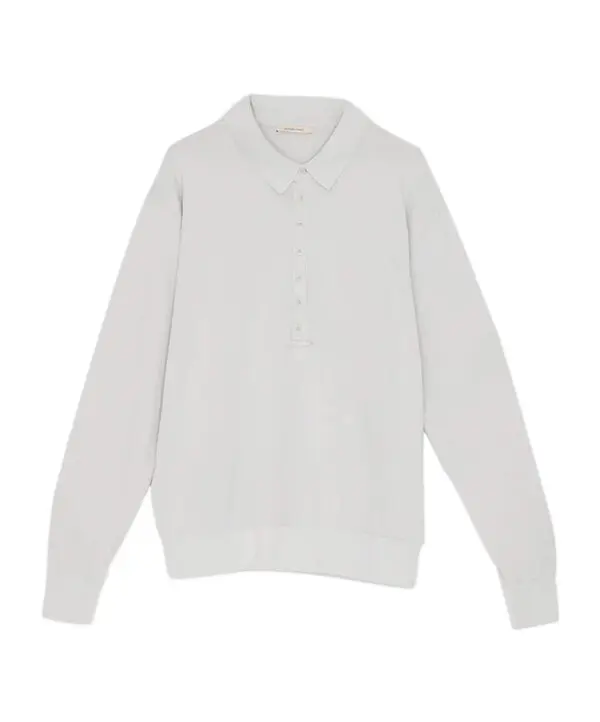 Paloma Wool Romi Longsleeve Polo Light Grey