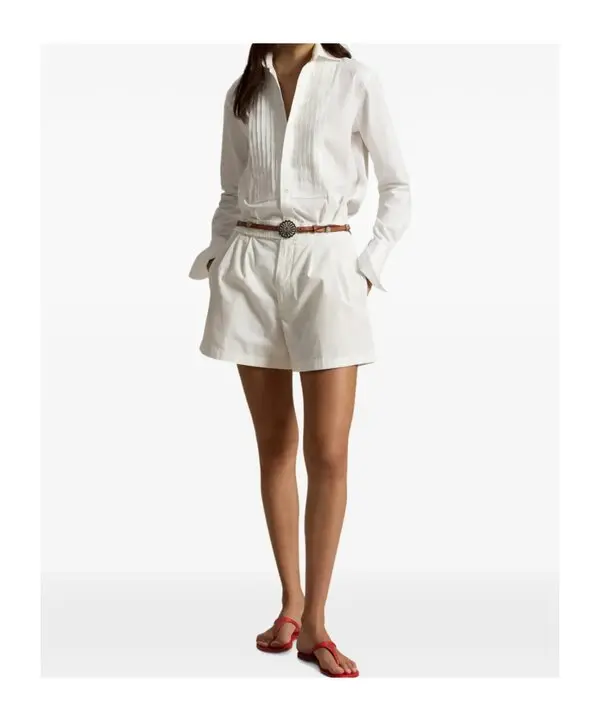 Polo Ralph Lauren Pleated High-rise Shorts