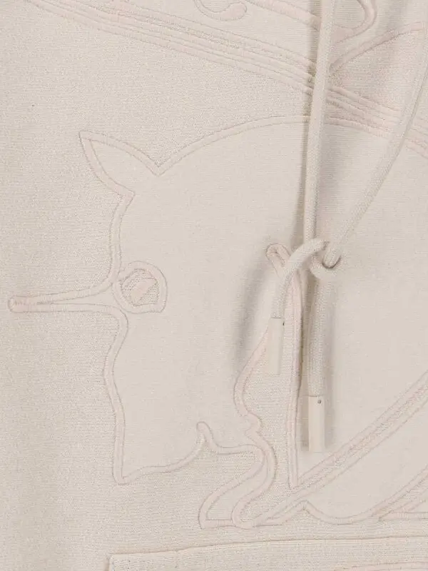 Burberry Ekd Motif Drawstring Hoodie