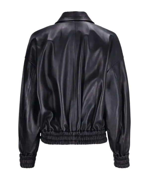 JIL SANDER Cropped Zip-up Jacket - Black