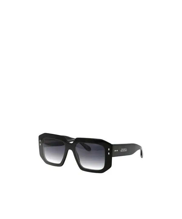 Isabel Marant Étoile Geometric Frame Sunglasses - Black