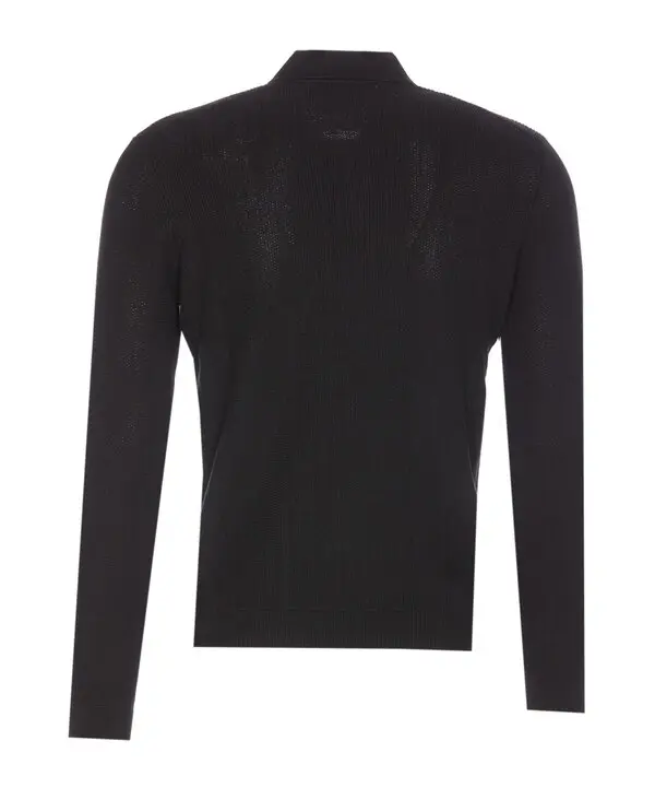 Brunello Cucinelli Honeycomb Stitch Knitted Polo Shirt