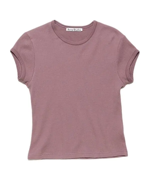 Acne Studios Ribbed Crewneck T-shirt - No