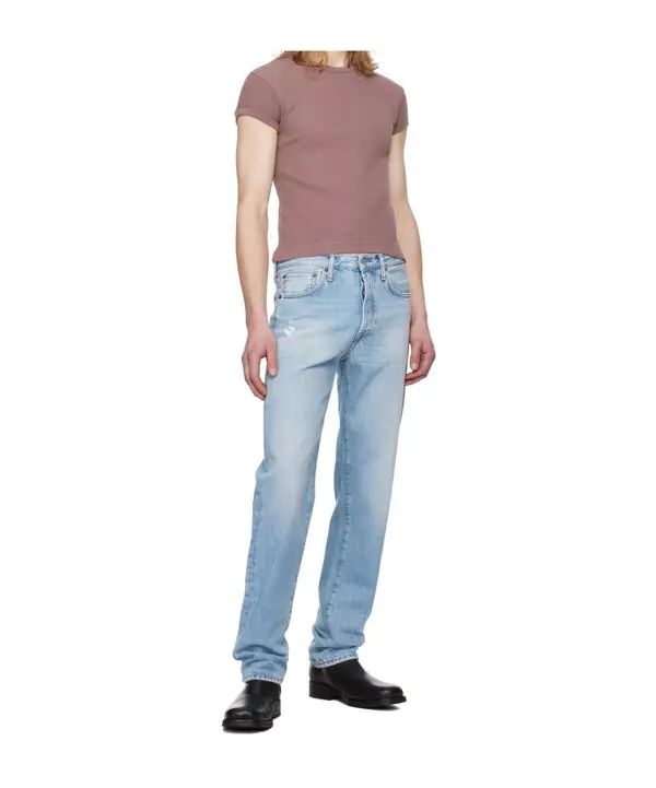 Acne Studios Ribbed Crewneck T-shirt - No