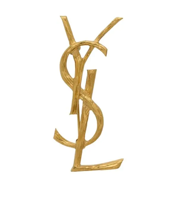 Saint Laurent Opyum Brooch - Yellow